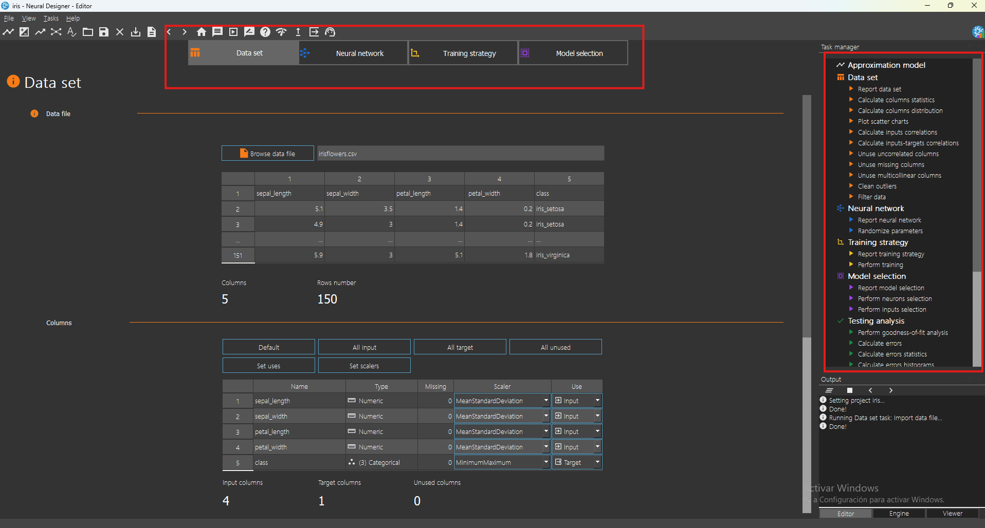 Neural Designer components